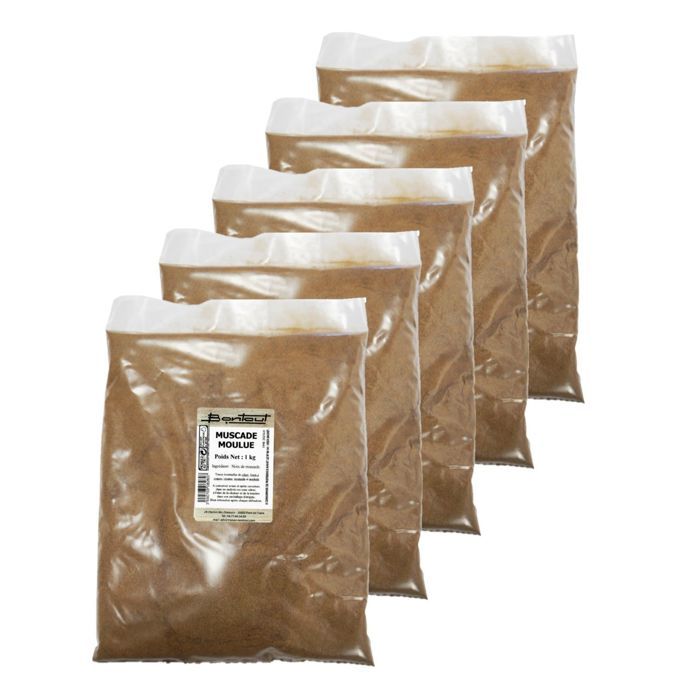 Bontout - Lot 5x Muscade moulue - Sachet 1kg - Cdiscount Au quotidien