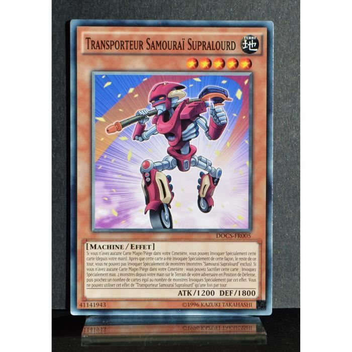 Carte YU-GI-OH DOCS-FR005 Transporteur Samouraï Supralourd NEUF FR - Cdiscount Jeux - Jouets