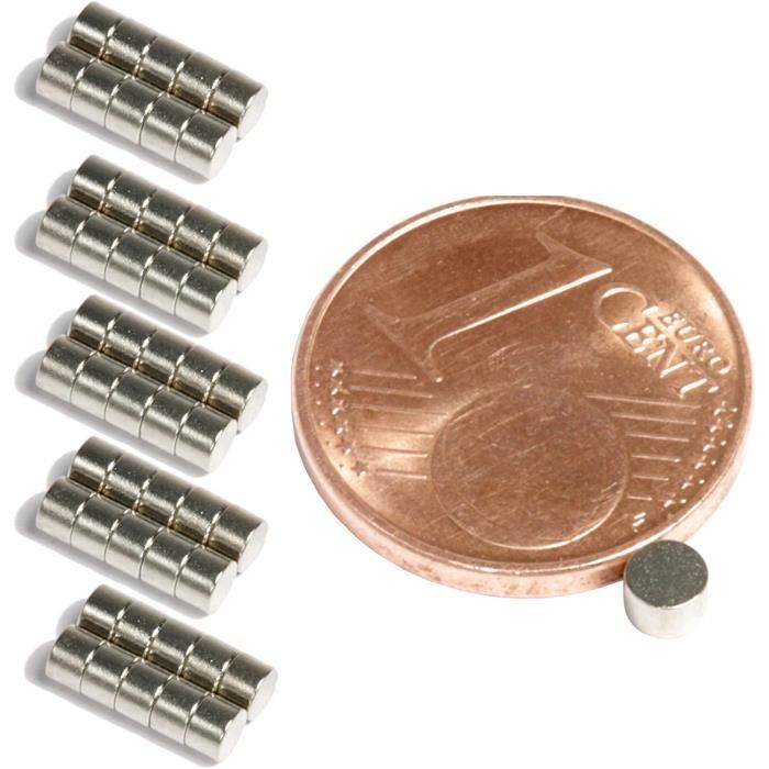 Mini aimant néodyme pour tableau magnétique, réfrigérateur, disques solides – Tableau blanc plat ...