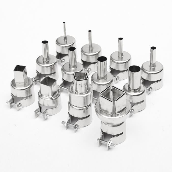 Buse de pistolet à chaleur pour Station de soudage à Air chaud 850, 12 pièces 3-4-5-6-7-8-10 ...