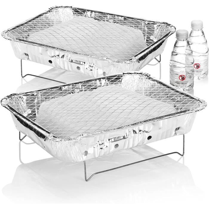 Comfour 2X Barbecue jetable Barbecue jetable Pratique avec Charbon de ...