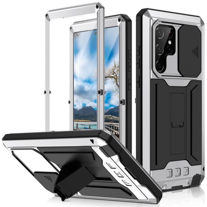 BonTech® Coque Etanche IP65 Samsung Galaxy S22 Ultra en Métal Aluminium ...
