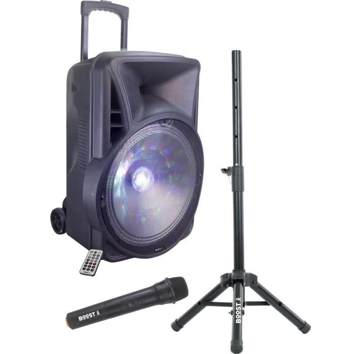 Enceinte Active Portable USB Bluetooth BOOST-MOBILE15-SET 700W ...