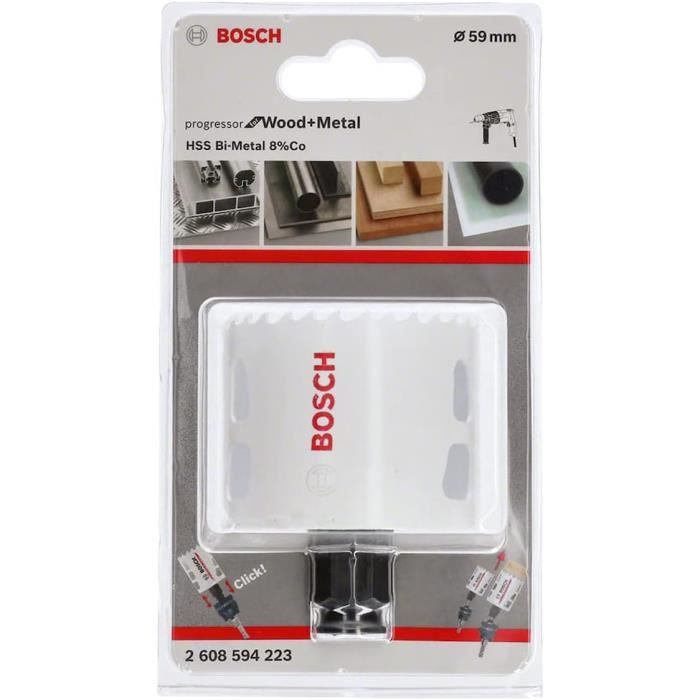 Scie trépan - BOSCH - Progressor for Wood & Metal - Ø 59 mm - Longueur ...