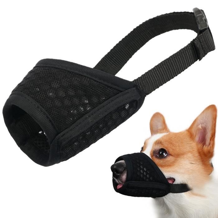 Dog Muzzle,Soft Nylon Muzzle Anti Biting Barking Chewing,Air Mesh ...