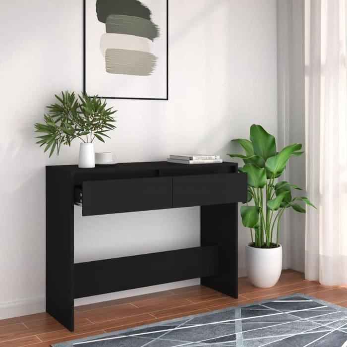 MAG Table console Noir 100x35x76,5 cm Aggloméré 7686514338117 ...