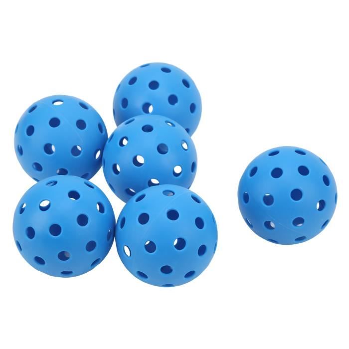 HUJ 6 PCS Pickleball Balls Plastic Hollow Ball Set Outdoor Sports ...