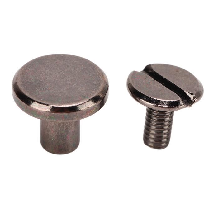 Fdit kit de rivets en cuir 200 Ensembles Chicago Vis 9.5x8mm DIY ...