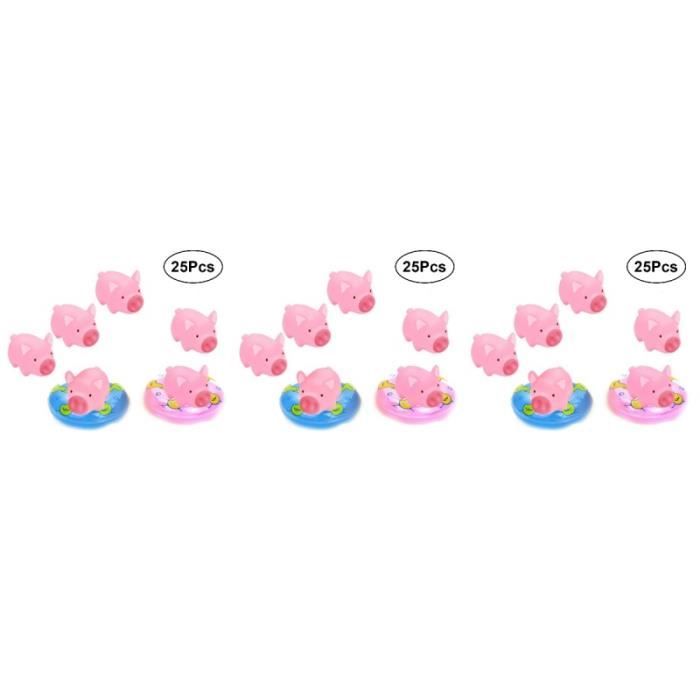 3pcs Pock Pig Baby Bain Toys avec Mini Swim Bening Fun Kids Bath Toys ...