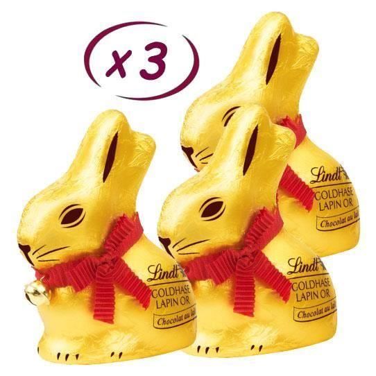 Chocolat De Paques Lindt Lapin X3 200g Cdiscount Au Quotidien