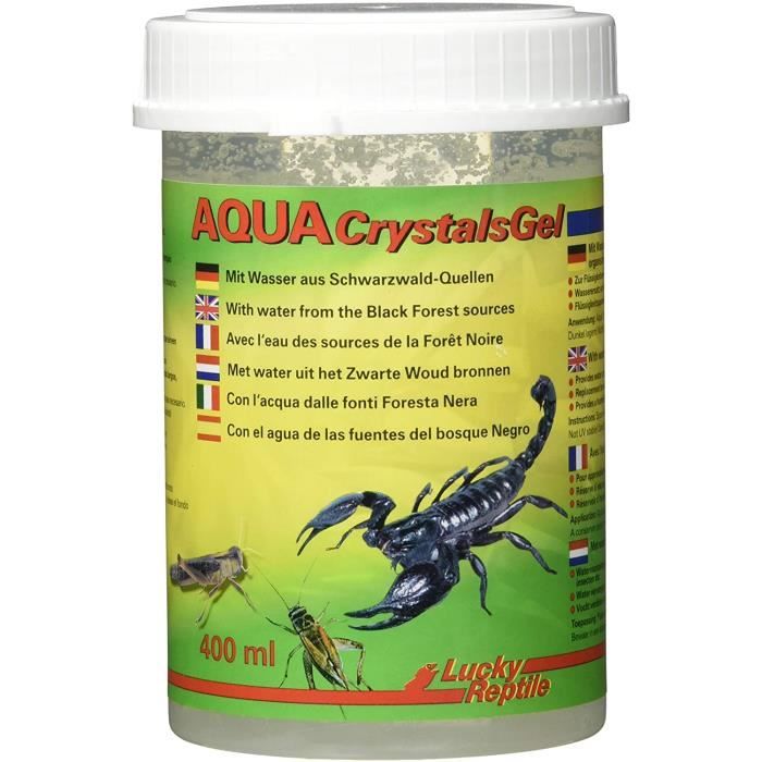 Lucky Reptile Aqua Crystals Gel 400 ML pour araignées, Scorpions ...