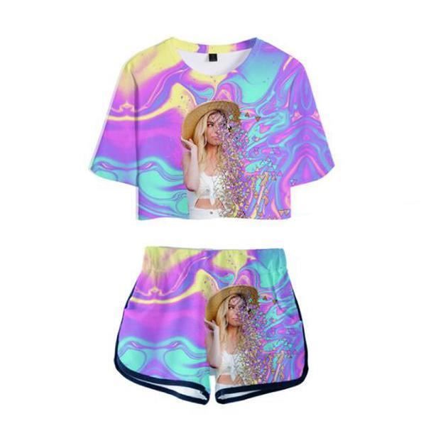 3d Print Shorts Zamfam Merch Rebecca Zamolo 3d Sexy Imprimé 2 Pièces