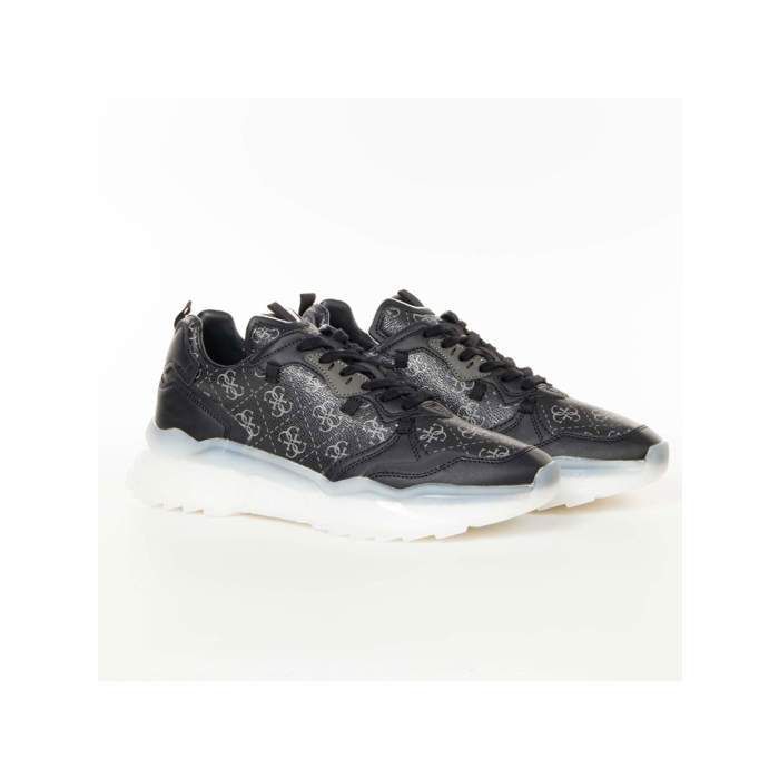 Basket - Guess - Homme - massa - Noir - cuir Noir - Cdiscount Chaussures