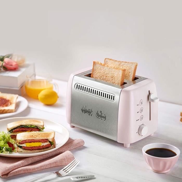 Grille-Pain 2 Tranches Avec Contrôle De Brunissement Réglable 6 Durée ...