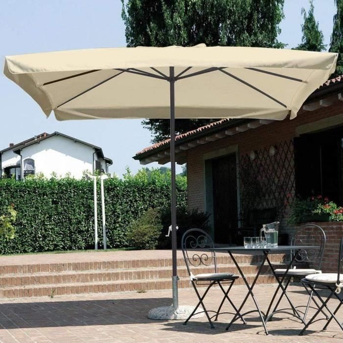 Bakaji de jardin avec poteau central 3 x 2 m, poteau en acier ...