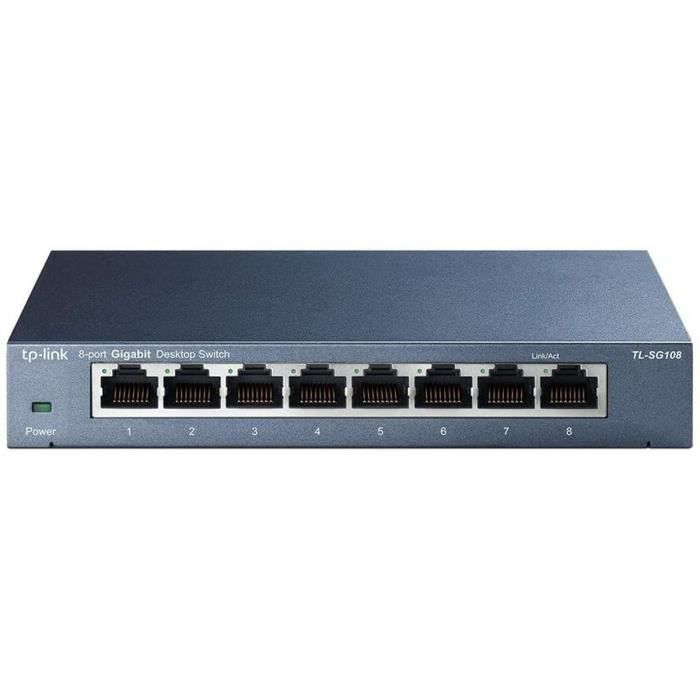 TP-Link Switch de bureau 8 ports Gigabit 10/100/1000 Mbps TL-SG108 ...
