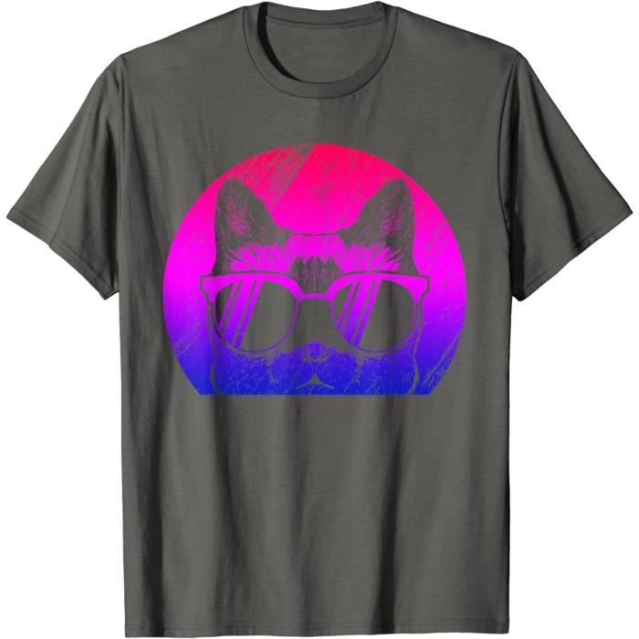 Animal Cool Chat Lgbtq Cadeau Bi Pride Bi Drapeau Bisexuel T-Shirt ...