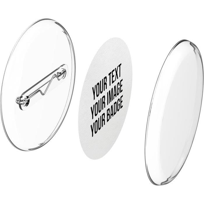Faire Ses Badges Personnalisés 30Mm, Avec Épingle Sans Machine (Lot De ...