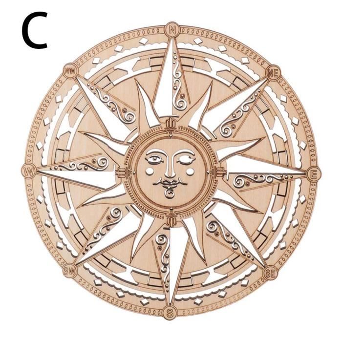 SET DE TABLE,New C--1 pièce, Chakra fleur de vie symbole naturel ...