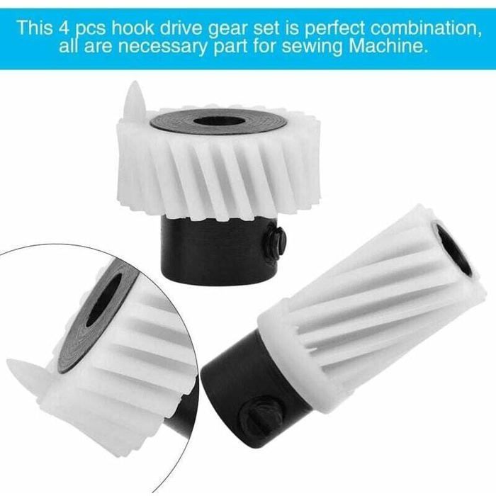 Lot de 4 engrenages de rechange pour machines à coudre Singer - Cdiscount Electroménager