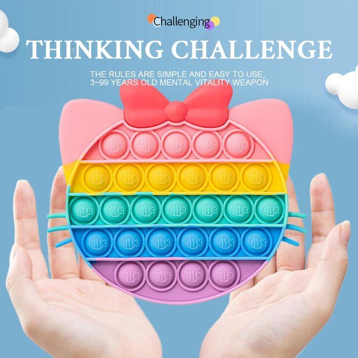 Pop It Fidget Toy Anti-Stress - Bubble Push - Sensoriel - Enfants ...