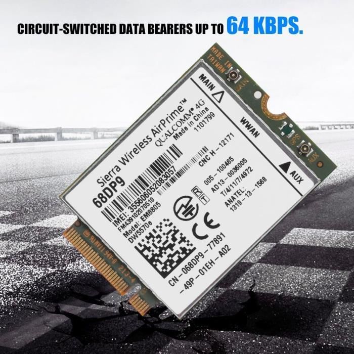 Carte réseau NGFF-M.2, 3G 4G Carte Réseau WWAN Haut Débit pour Dell ...