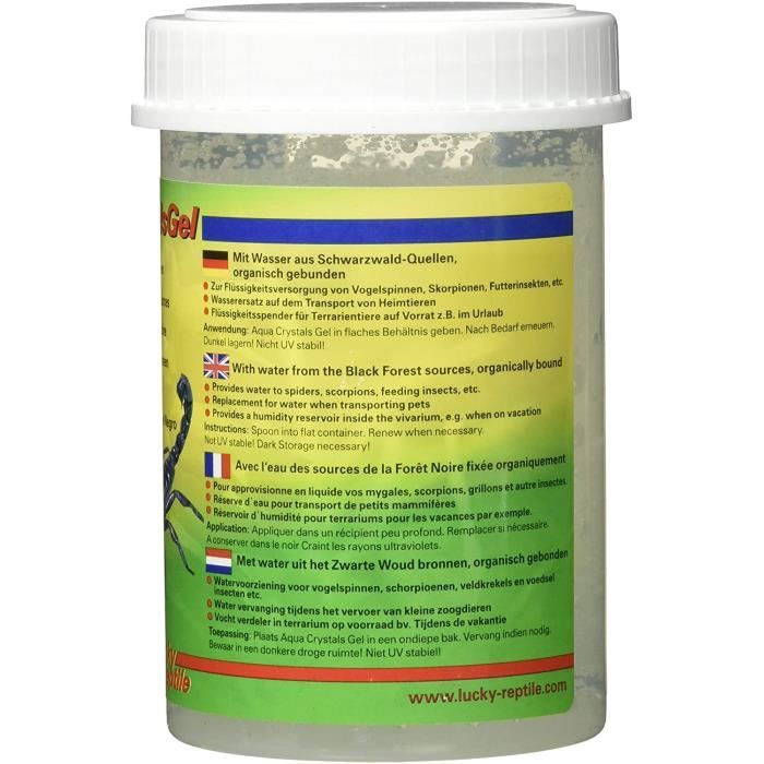 Lucky Reptile Aqua Crystals Gel 400 ML pour araignées, Scorpions ...