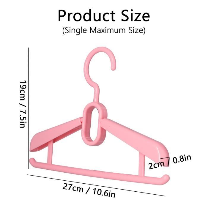 TMISHION étendoir à linge 6 pièces cintre de rangement pour vêtements ...