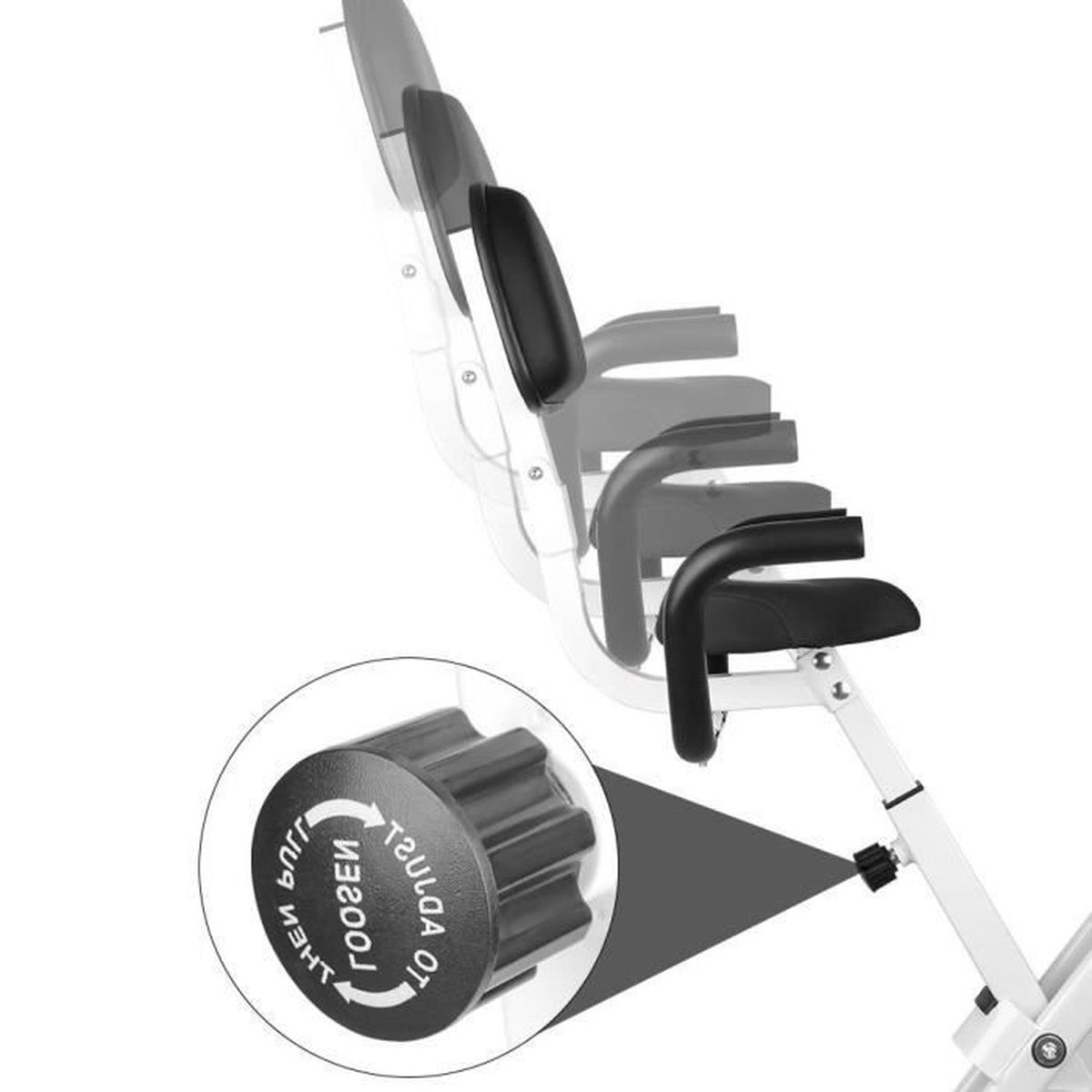 Vélo d'appartement Pliable - BIGZZIA - Résistance réglables ...