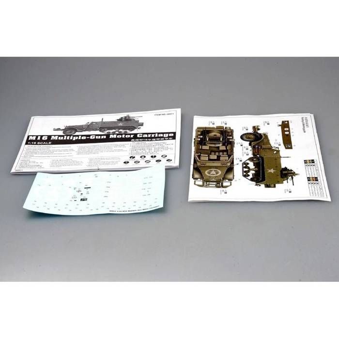 Maquette Half-Track U.S. M16 - TRUMPETER - 2ème GM - 1/16 - Plastique ...