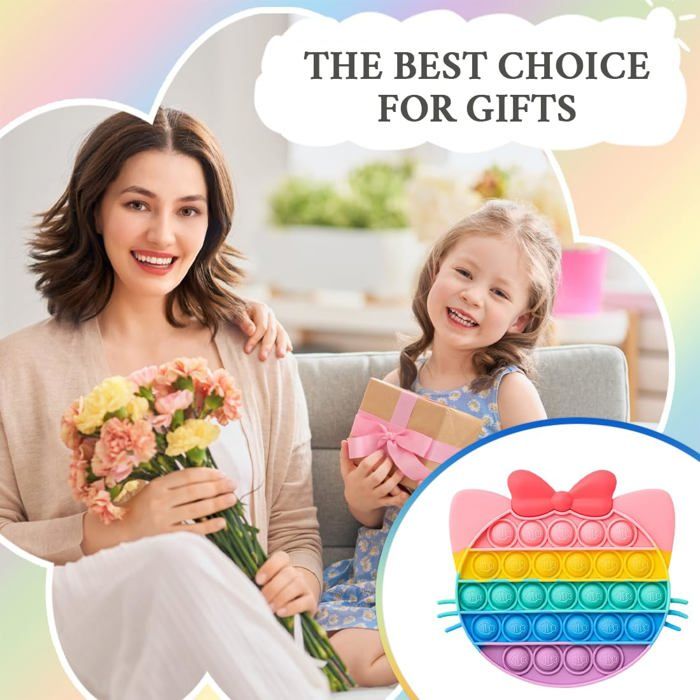 Pop It Fidget Toy Anti-Stress - Bubble Push - Sensoriel - Enfants ...