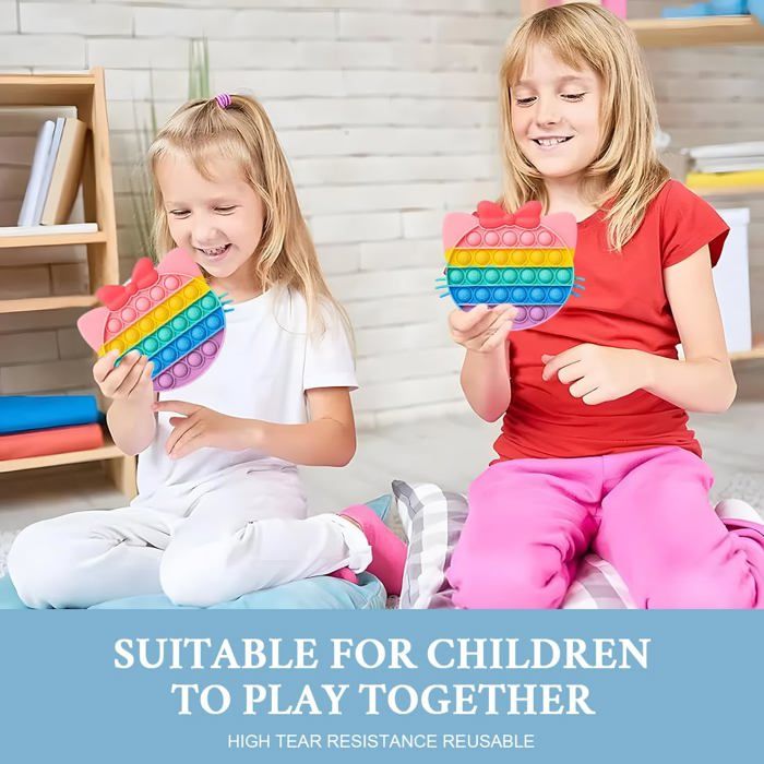 Pop It Fidget Toy Anti-Stress - Bubble Push - Sensoriel - Enfants ...