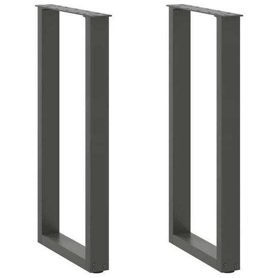 Black Friday"Pieds de table console - Meuble Entrée - en U, 2 pièces ...