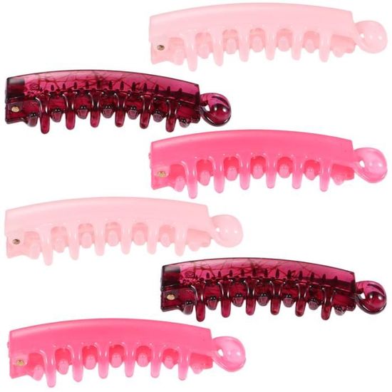6pcs pinces à cheveux de banane peignes de de à en queue de poisson de ...