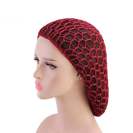 Filet à cheveux fait main pour femme, crochet, large bande, maille ...