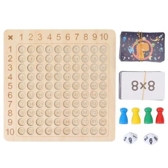 ESTINK Plateau de multiplication en bois Multiplication Board ...