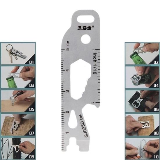 Porte-clés multifonction Multifonctions inoxydable N2639 - Cdiscount ...