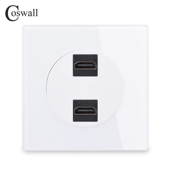 Interrupteur mural,2 HDMI-220-250V--interrupteur mural à bascule, 1-2-3 ...