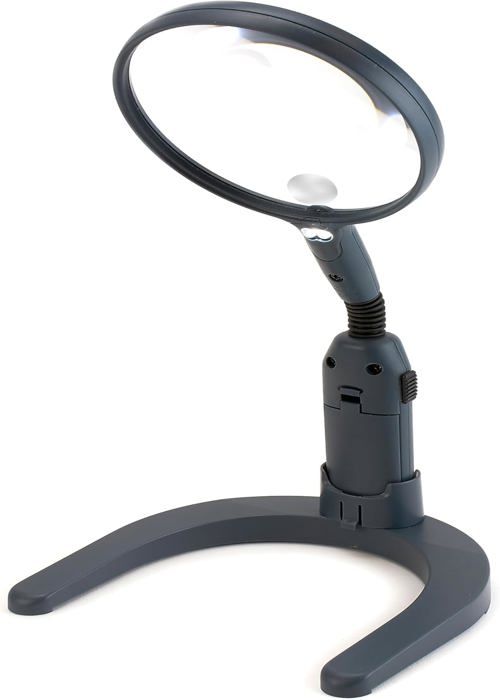 Loupe à main/loupe sur pied avec fonction éclairage par LED ...