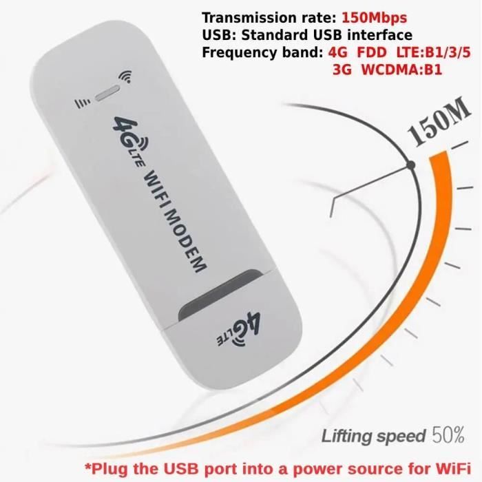 Routeur wifi 150m - Routeur mobile WiFi portable H30, CAT4, 150Mbps, LAN, RJ45, 2600mAh ...