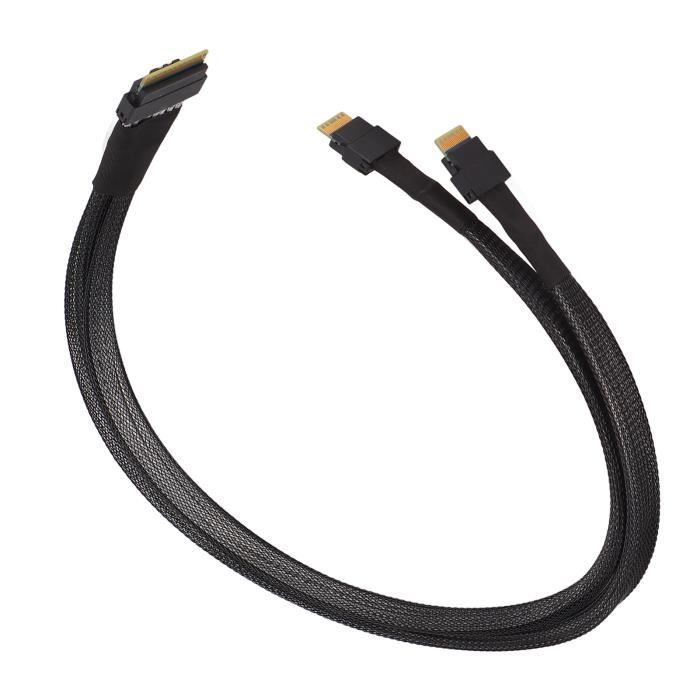 Akozon câble SAS 24 Gbps Câble Mini SAS Transmission rapide 24 Gbps ...