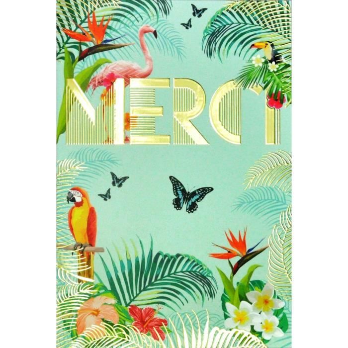69-4064 Carte Merci Remerciements Avec Dorure Or Motif Merci[u64 ...