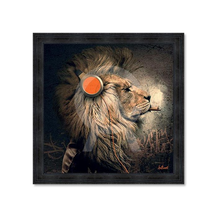 Tableaux, toiles et plaques décoratives - Binet - Cadre en bois avec ...