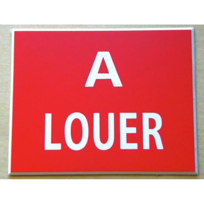 Plaque gravée panneau "A LOUER" Format 150 x 200 mm - Cdiscount Bricolage