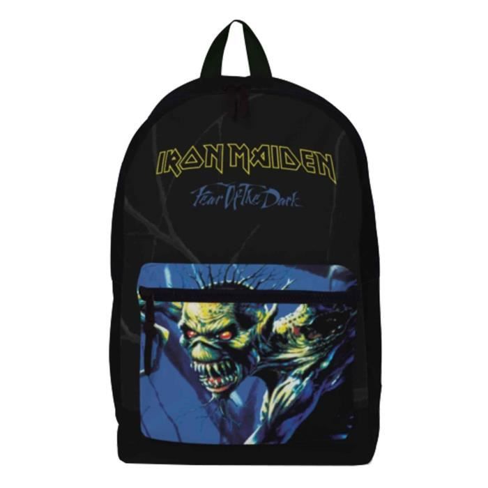 Iron Maiden Backpack Bag Fear of the Dark Band Logo Pocket nouveau ...