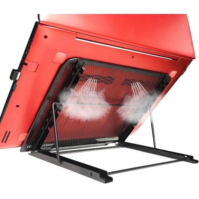 Support Réglable Ordinateur Portable Ventilé Métal Pour Ordinateur ...