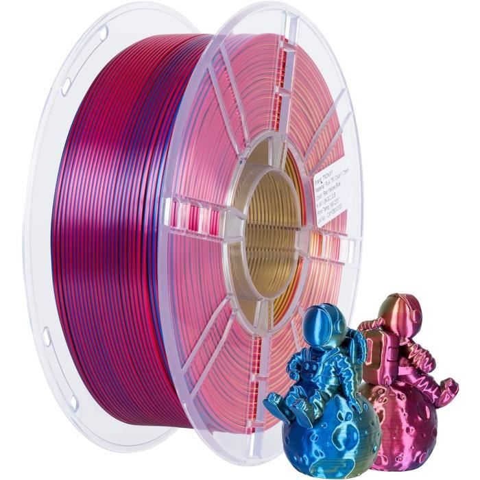 Filament Pla Pour Imprimante 3D - 1,75 Mm - Rouge Soie - Jaune Et Bleu ...