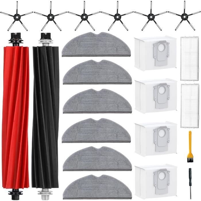 21 Pièces Rechange pour Roborock S8 Pro Ultra Accessoires pour Roborock S8 Pro Ultra Aspirateur ...