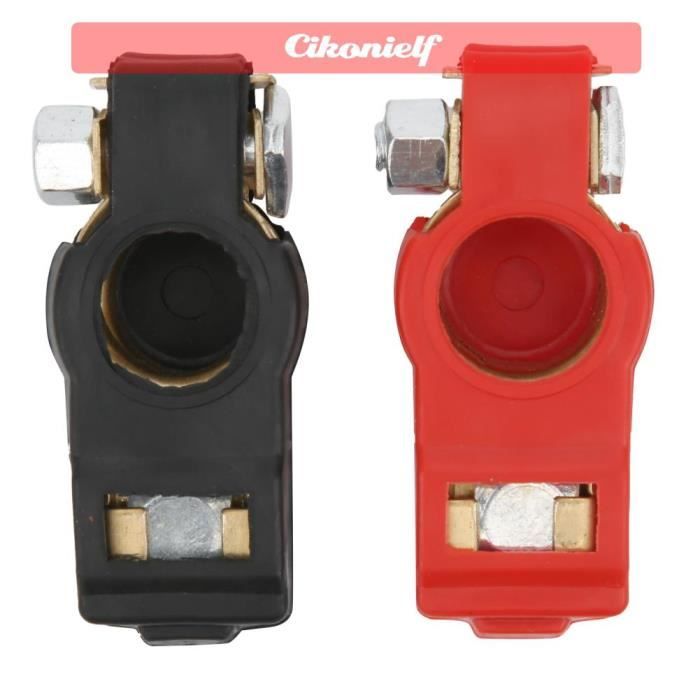 Kit de connecteurs de pinces de borne de batterie en cuivre, réduit efficacement la distorsion ...