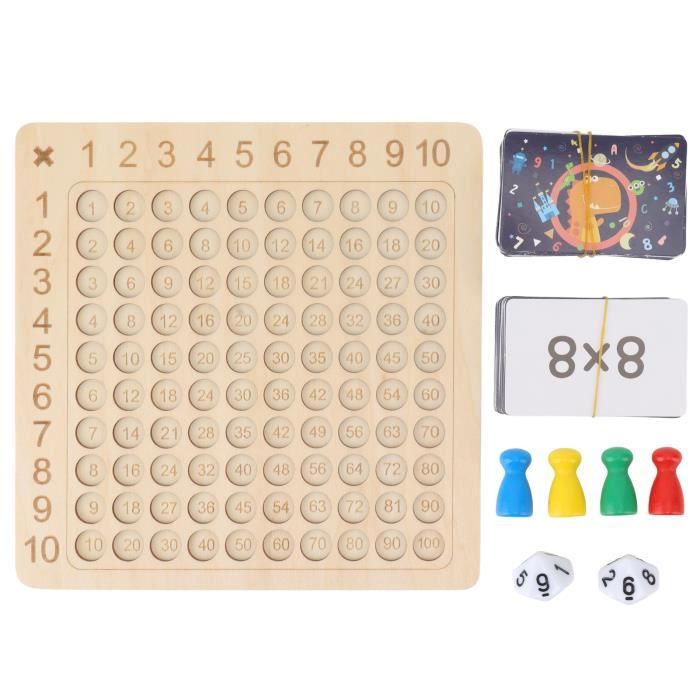 ESTINK Plateau de multiplication en bois Multiplication Board ...
